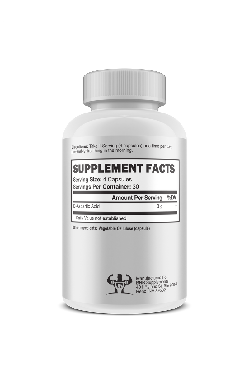D Aspartic Acid Daa Testosterone Booster For Men 120 Veggie Caps