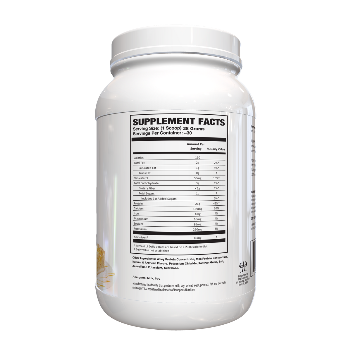 100% Whey Protein - Grammy's Apple Pie – BNB Supplements